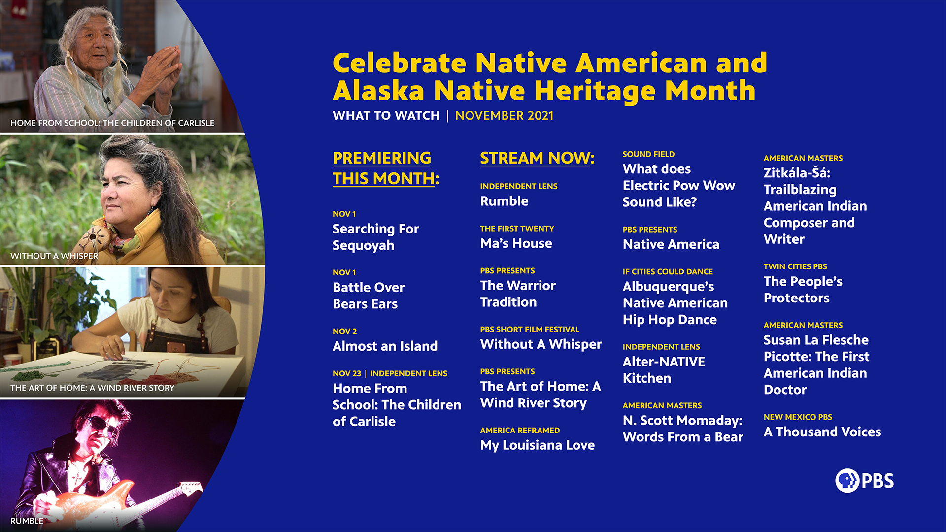 Celebrate Native American and Alaska Native Heritage Month 2021 with OETA