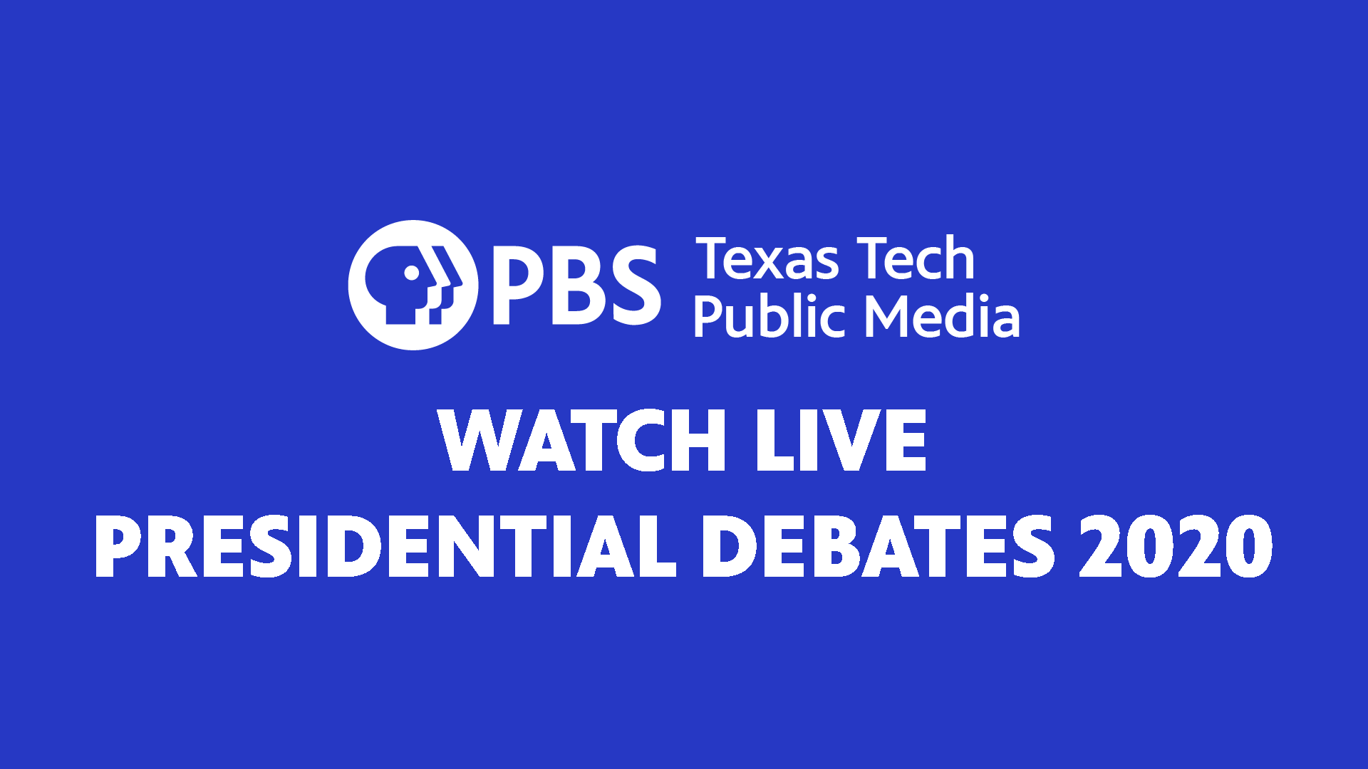 WATCH LIVE: 2020 Presidential Debates