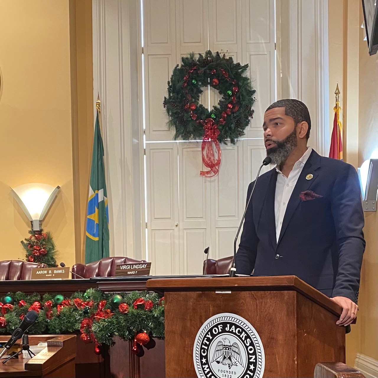 Jackson mayor says water situation "looking up"