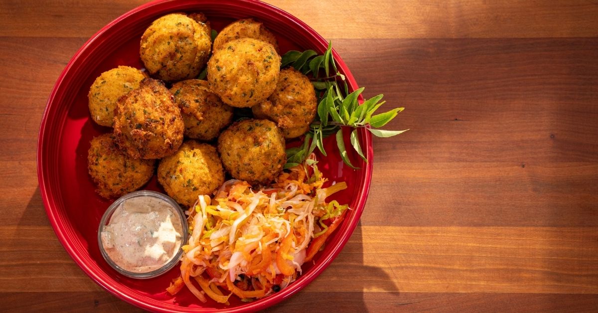 Von Diaz's Gato Pima with Spiced Yogurt Sauce and Pikliz | The Key ...