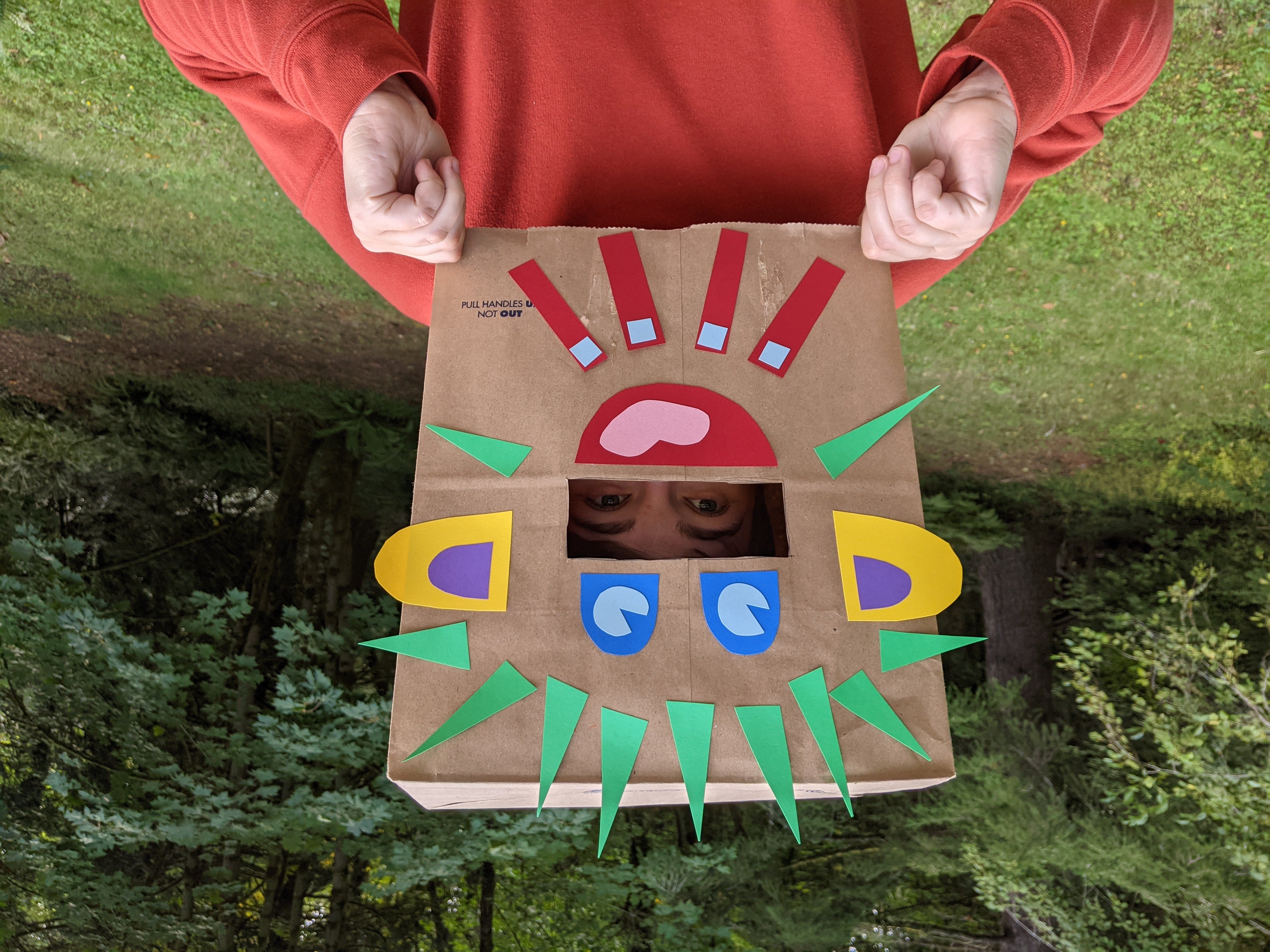 Paper Bag Monster Masks