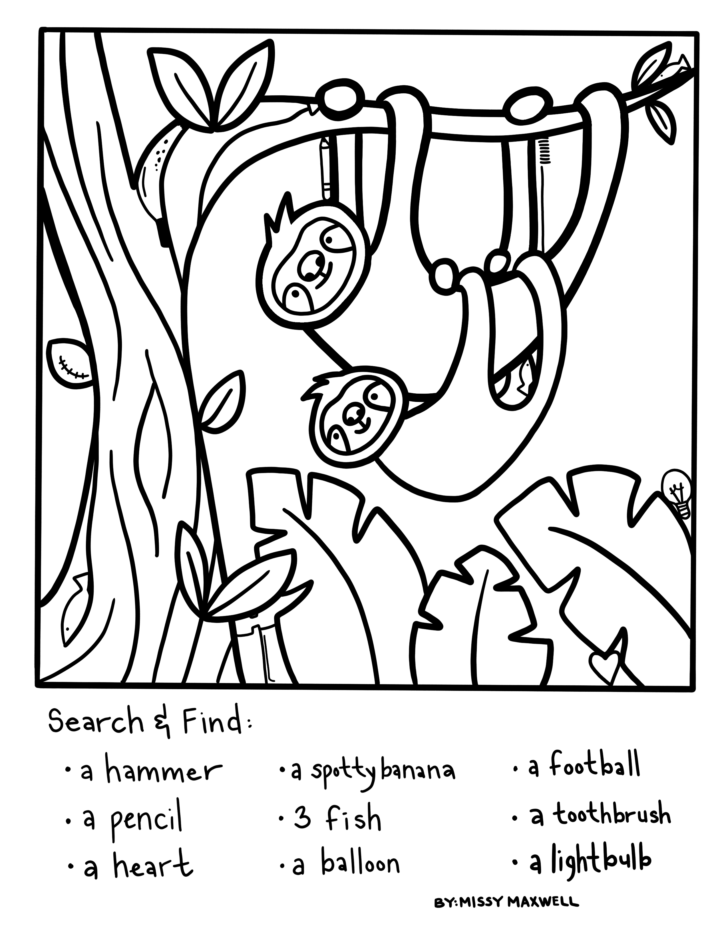 Missy's Search and Find Activity