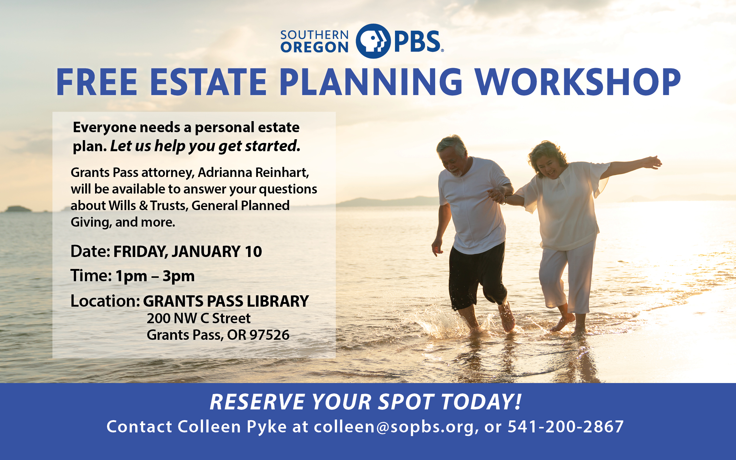 Free Estate Planning Workshop: Southern Oregon PBS