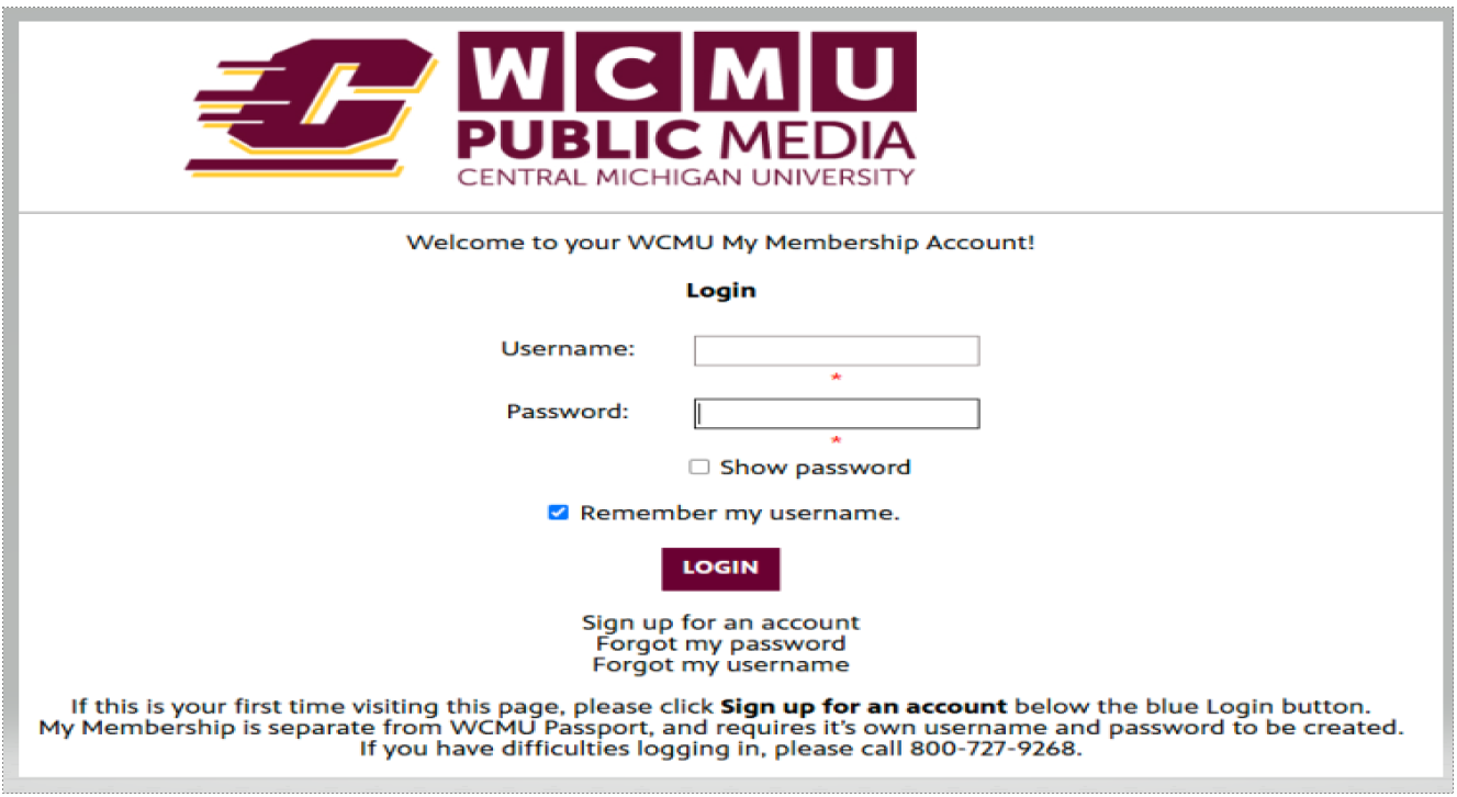 WCMU Public Media Account Setup and Maintenance