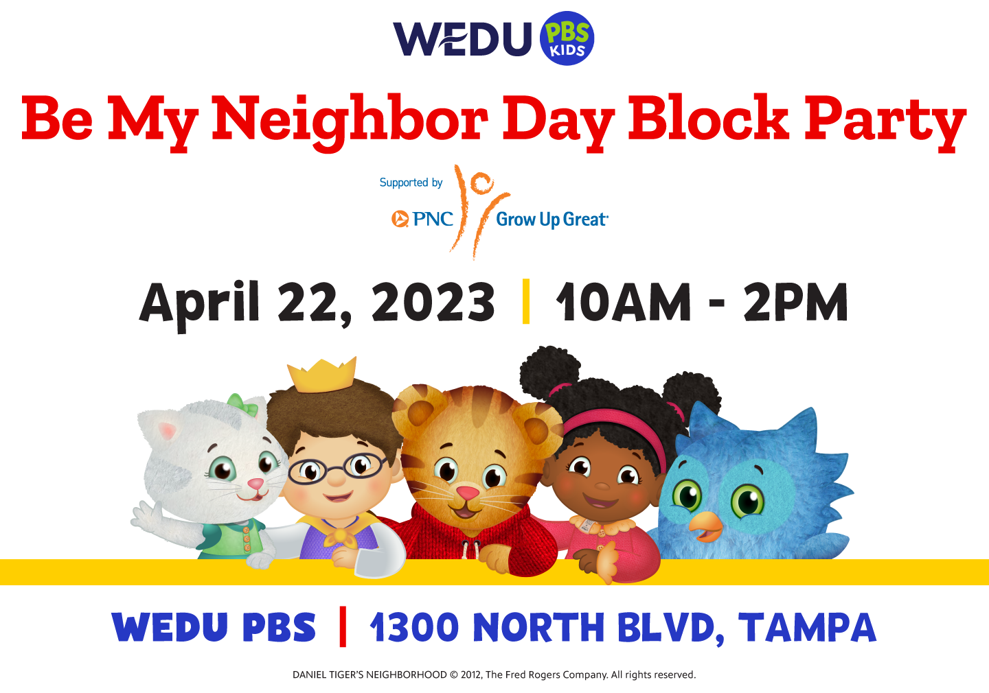 Event Map | WEDU Be My Neighbor Day
