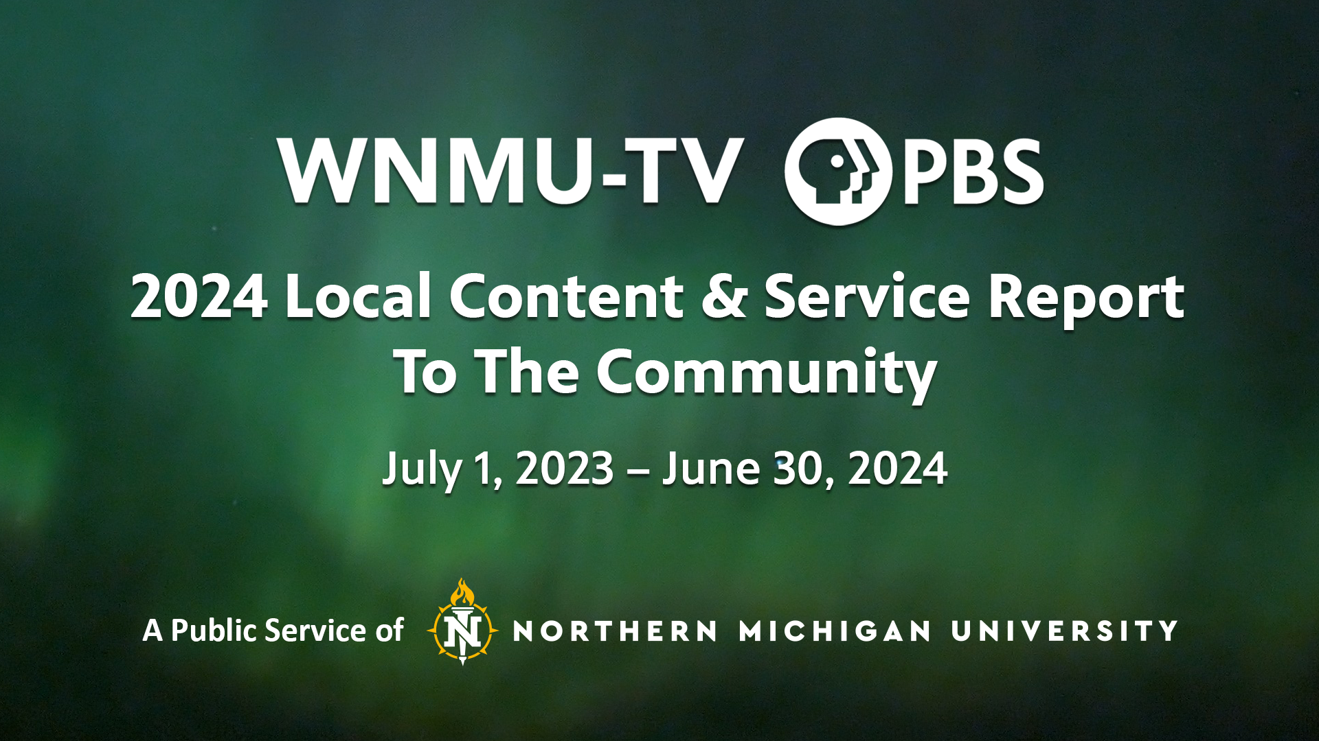 WNMU-TV Local Content and Service Report 2023