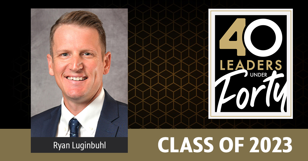 Ryan Luginbuhl | Class of 2023 | 40 Leaders Under Forty